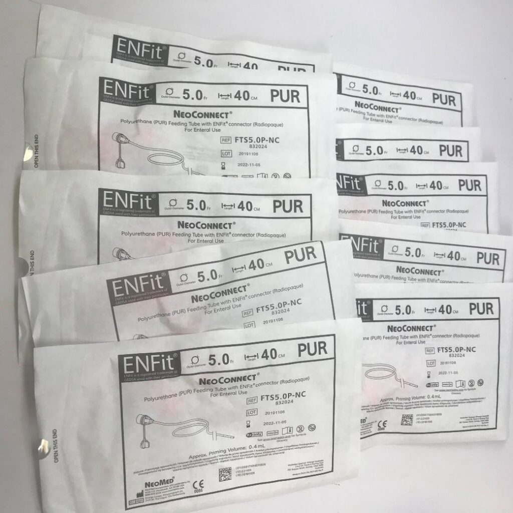 NeoMed FTS5.0P-NC NeoConnect Polyurethane Feeding Tube with ENFIT Connector 5Fr (10/Bx)(X) - GB ...