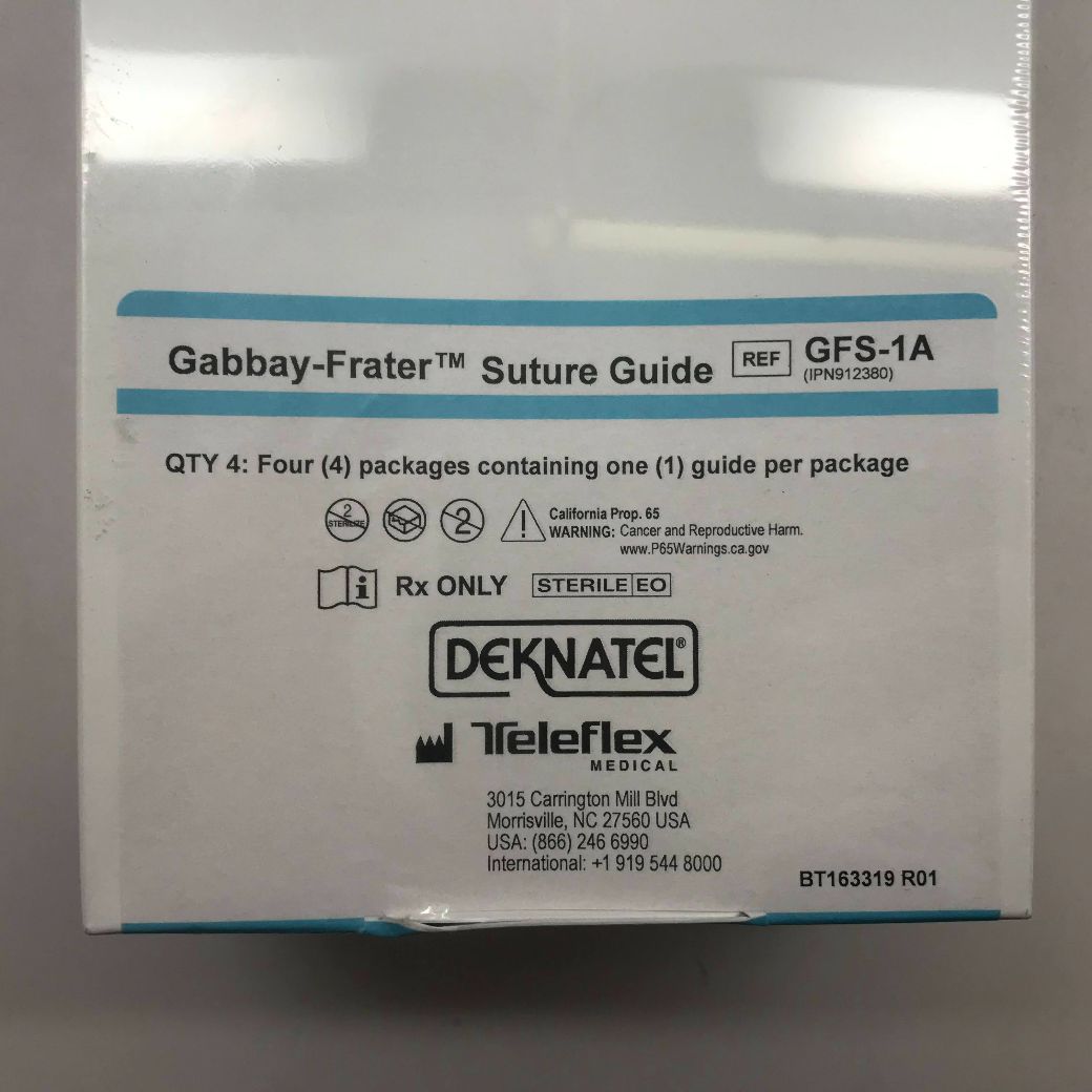 TELEFLEX GFS-1A Gabbay-Frater Suture Guide (4/Box) - GB TECH USA