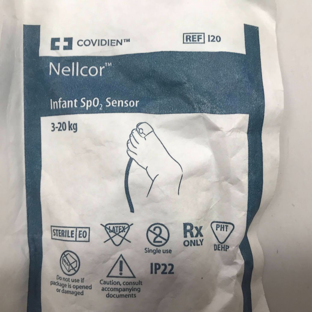 COVIDIEN I20 Nellcor Infant SPO2 Sensor, 3-20kg (X) - GB TECH USA