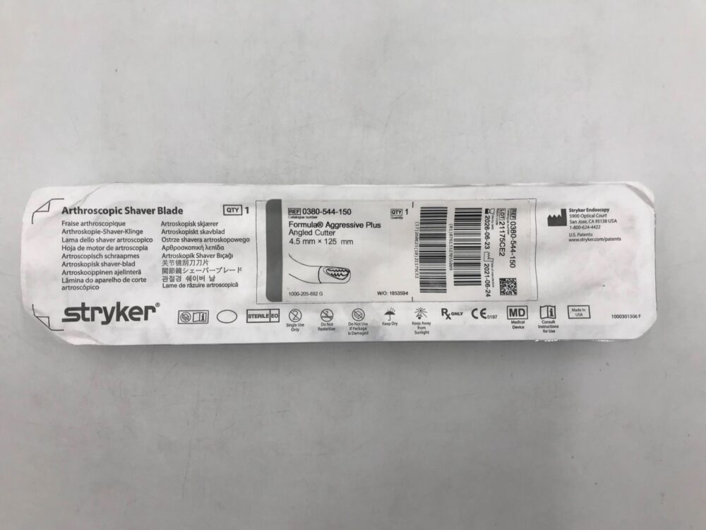 STRYKER 0380-544-150 Arthroscopic Shaver Blade, Formula Aggressive Plus ...