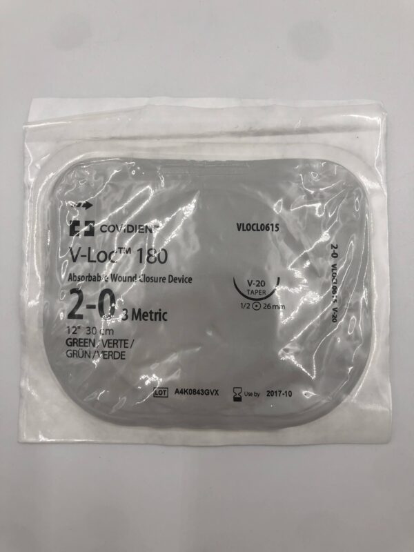 COVIDIEN VL0CL0615 V-Loc Absorbable Wound Closure Device, 2-0, Green (X ...