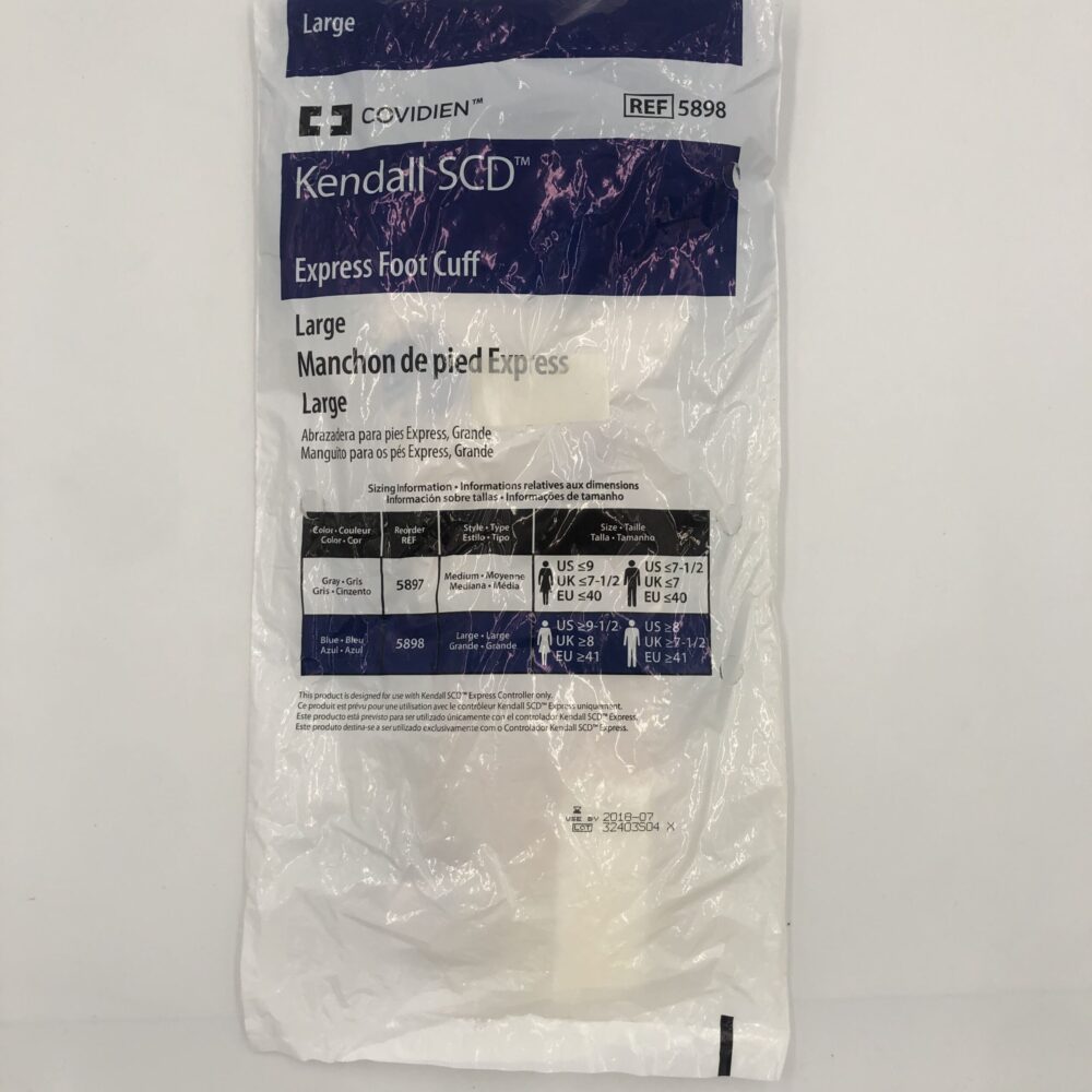 COVIDIEN 5898 Kendall SCD Express Foot Cuff, Large (X) - GB TECH USA
