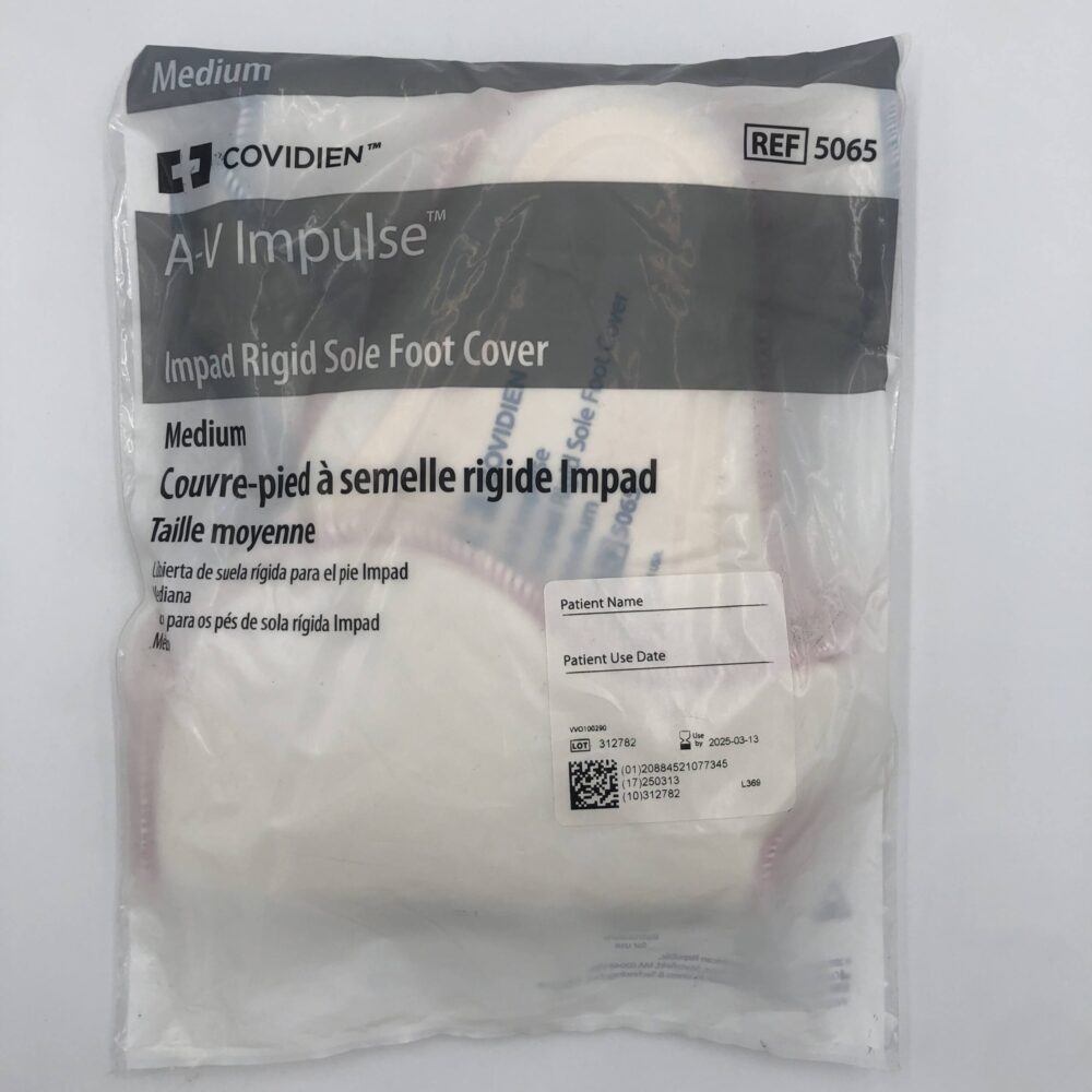 COVIDIEN 5065 A-V Impulse Impad Rigid Sole Foot Cover, Medium – GB TECH USA