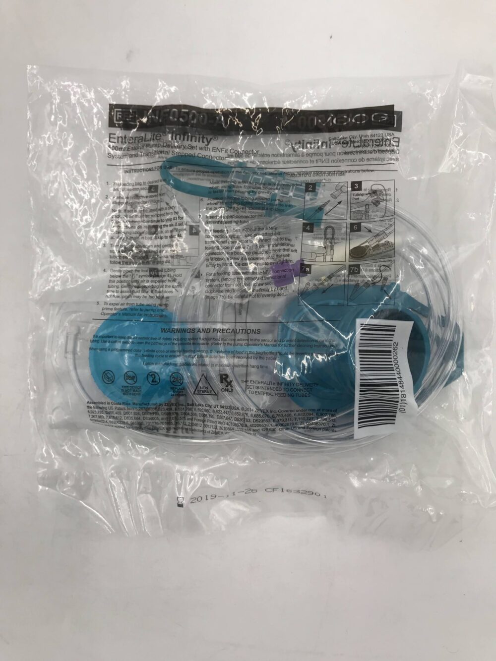 ZEVEX/ MOOG INF0500-A EnteraLite Infinity 500mL Enteral Pump Delivery ...