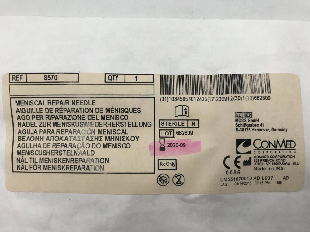 CONMED 8570 Meniscal Repair Needle (X) – GB TECH USA
