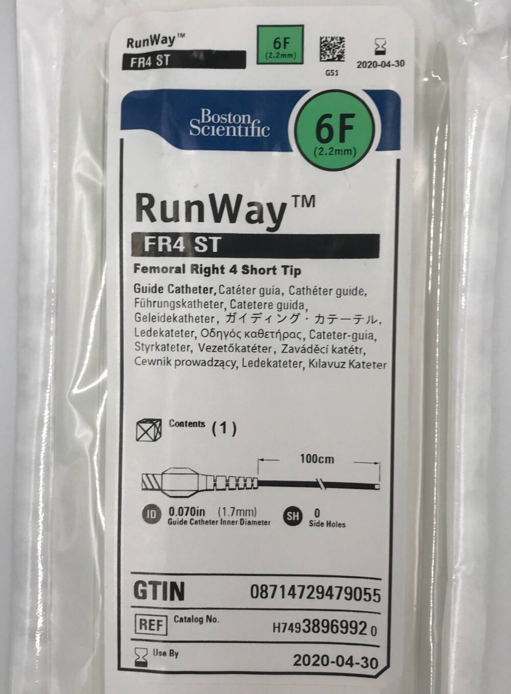 BOSTON SCIENTIFIC 3896992 RunWay Femoral Right 4 Short Tip Guide ...