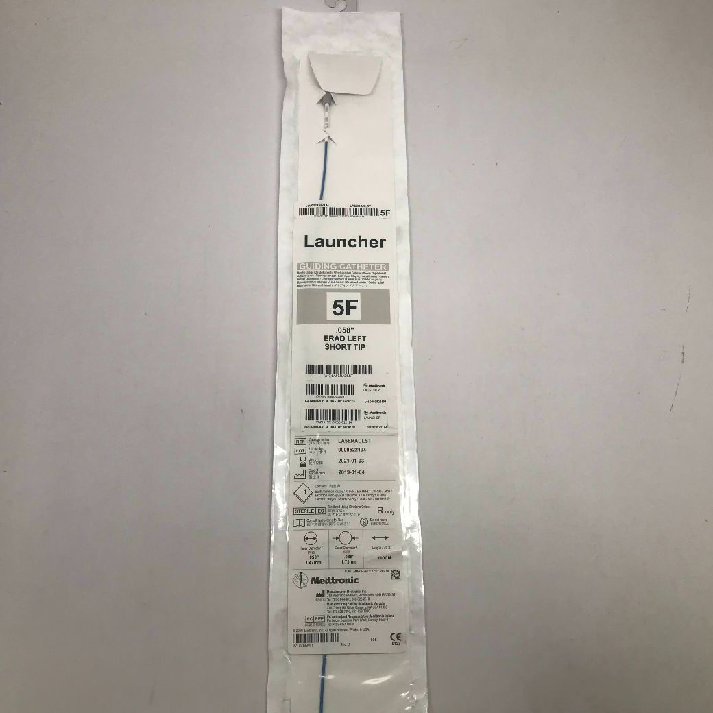MEDTRONIC LA5ERADLLT Launcher Guiding Catheter, 5F, .058″, ERAD LEFT ...