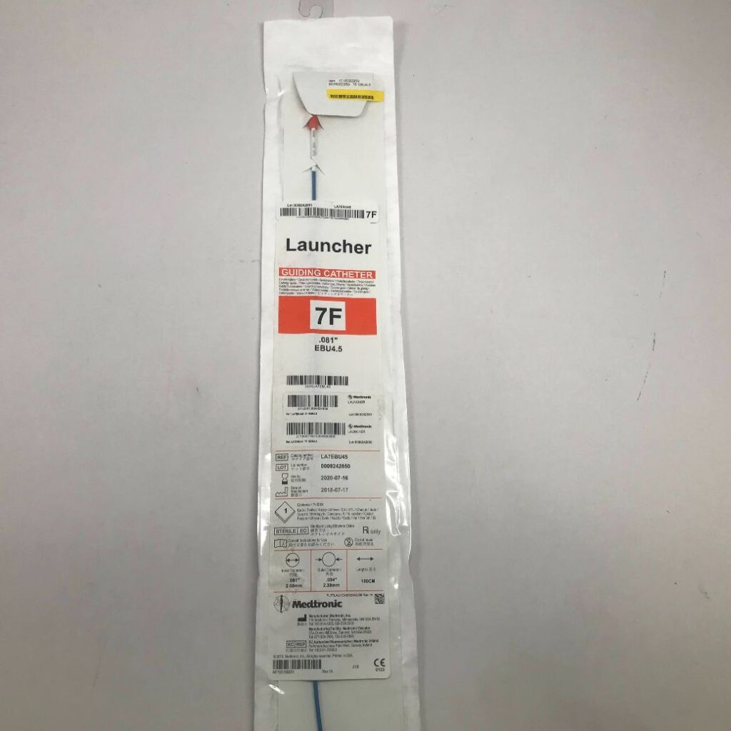 MEDTRONIC LA7EBU45 Launcher Guiding Catheter, 7F, .081", EBU4.5, 100cm ...