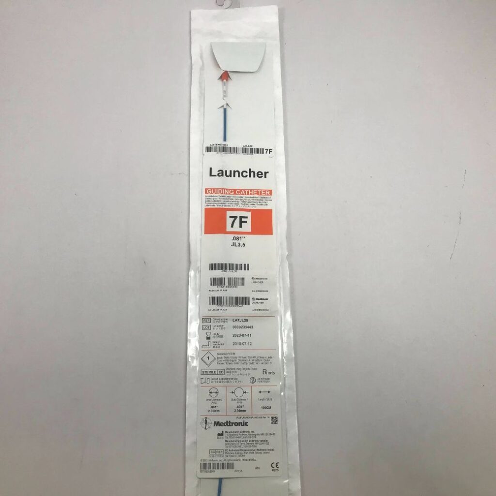 MEDTRONIC LA7EBU35 Launcher Guiding Catheter, 7F, .081", EBU3.5, 100cm ...