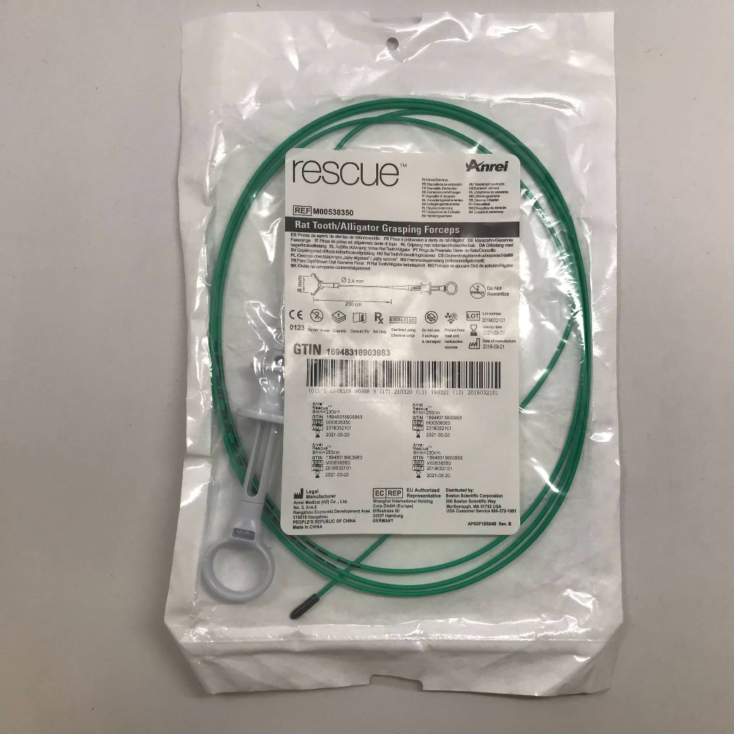 ANREI M00538350 Rescue Rat Tooth/Alligator Grasping Forceps, 2.4mm, 8mm ...