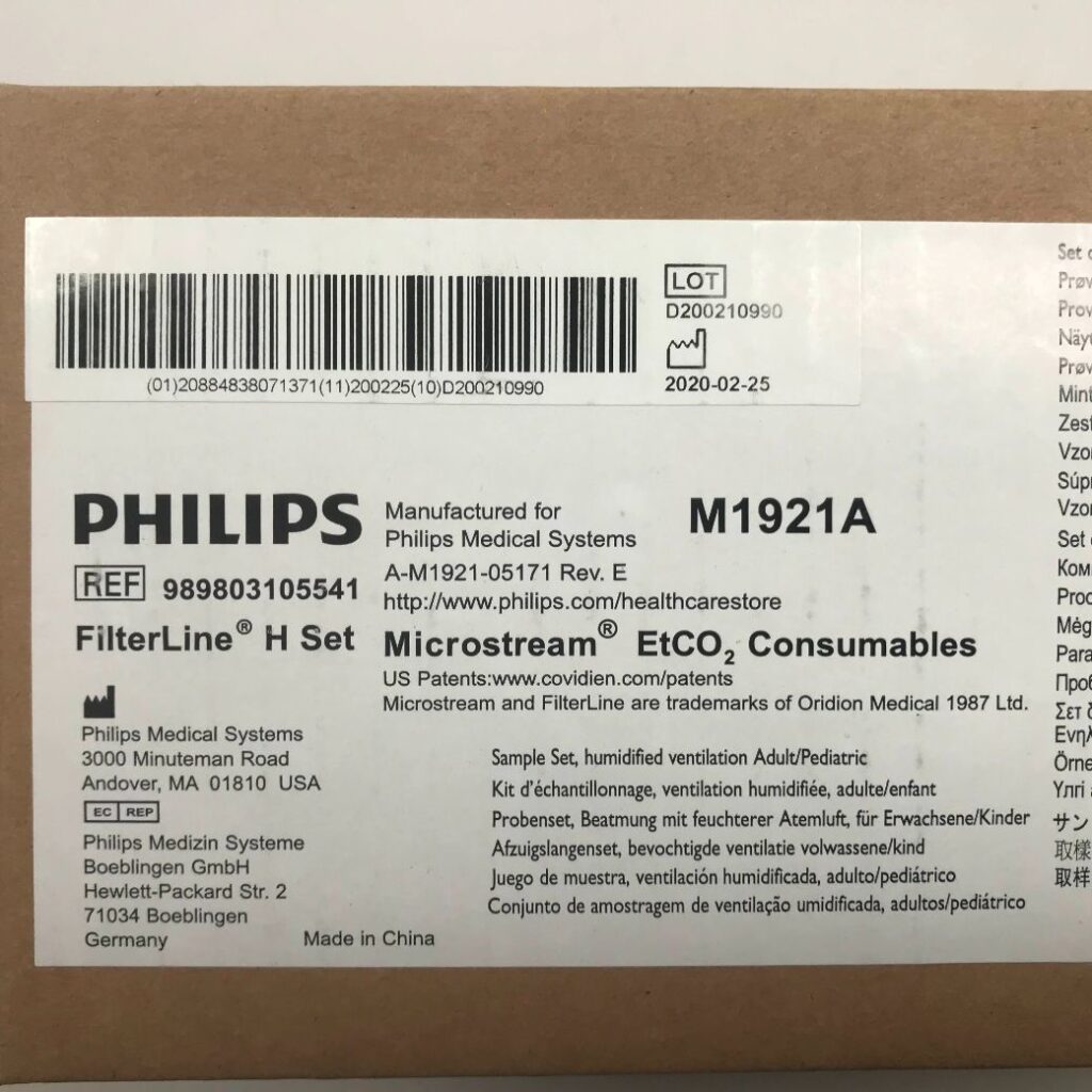 PHILIPS M1921A FilterLine H Set MicroStream EtCO2 Consumables (25/Box ...