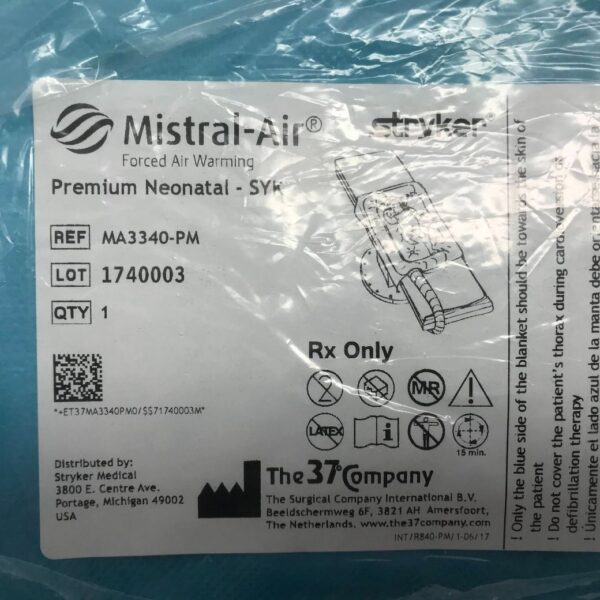 THE 37 COMPANY MA3340-PM Mistral-Air Premium Neonatal -SYK (Pack Of 10 ...
