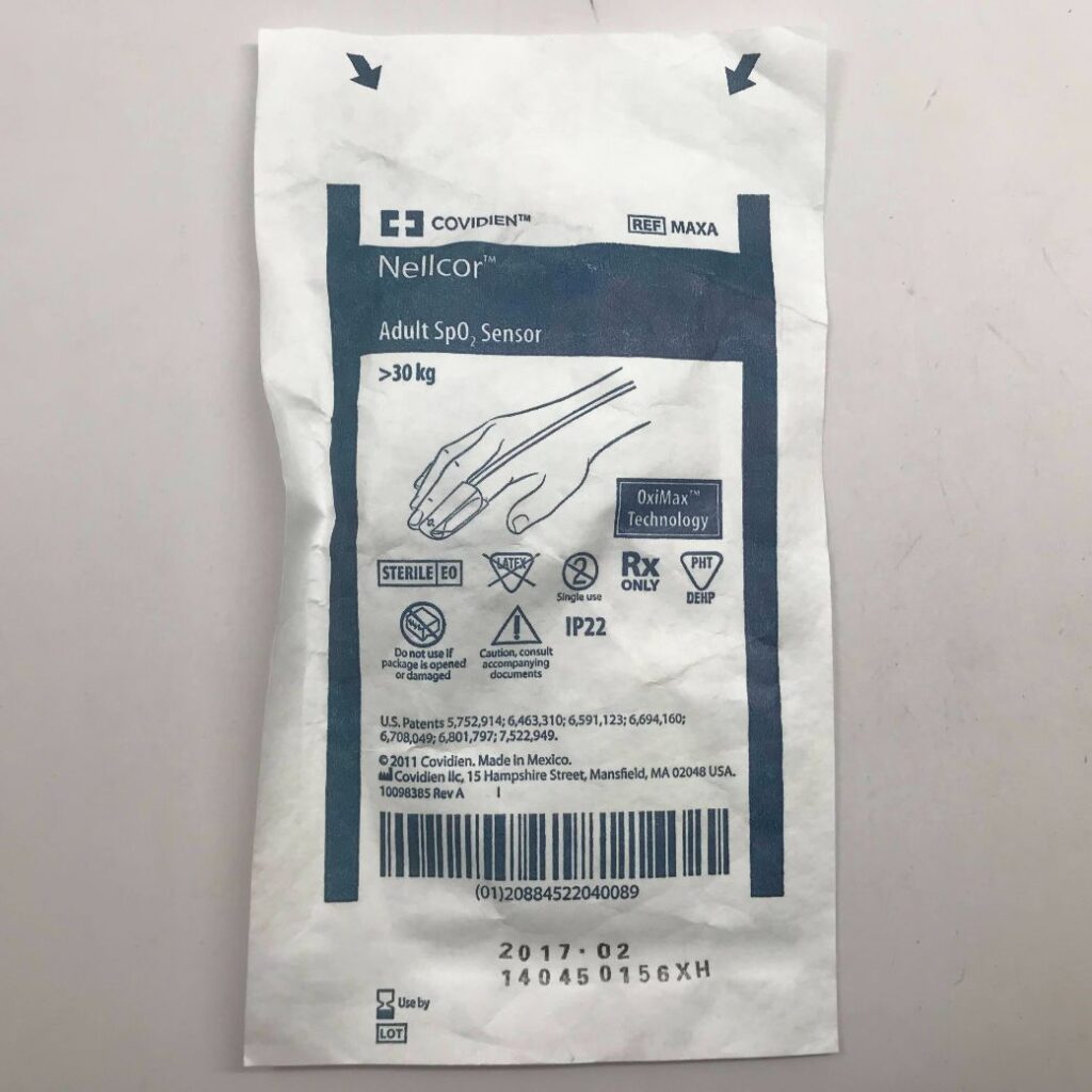 COVIDIEN MAXA Nellcor Adult SPO2 Sensor, 30kg (X) - GB TECH USA