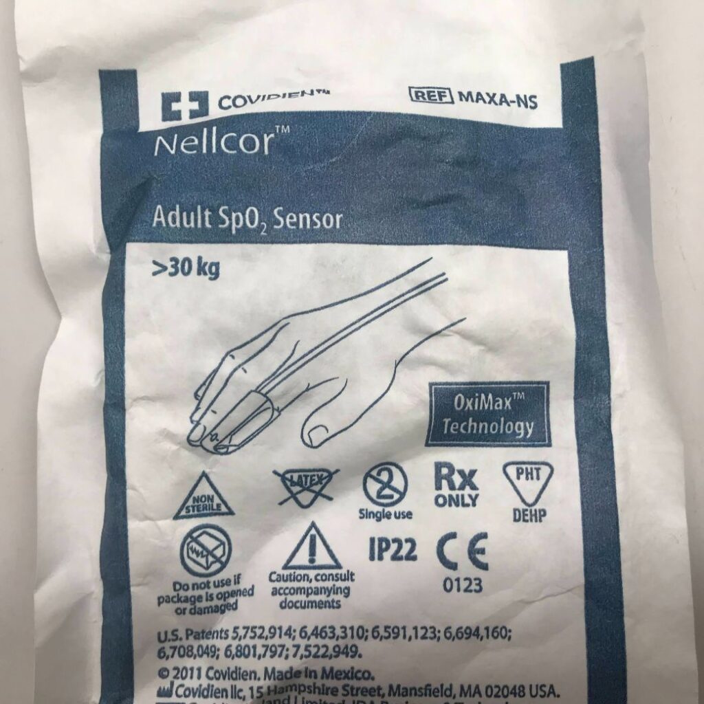 COVIDIEN MAXA-NS Nellcor Adult SPO2 Sensor, 30kg (X) - GB TECH USA