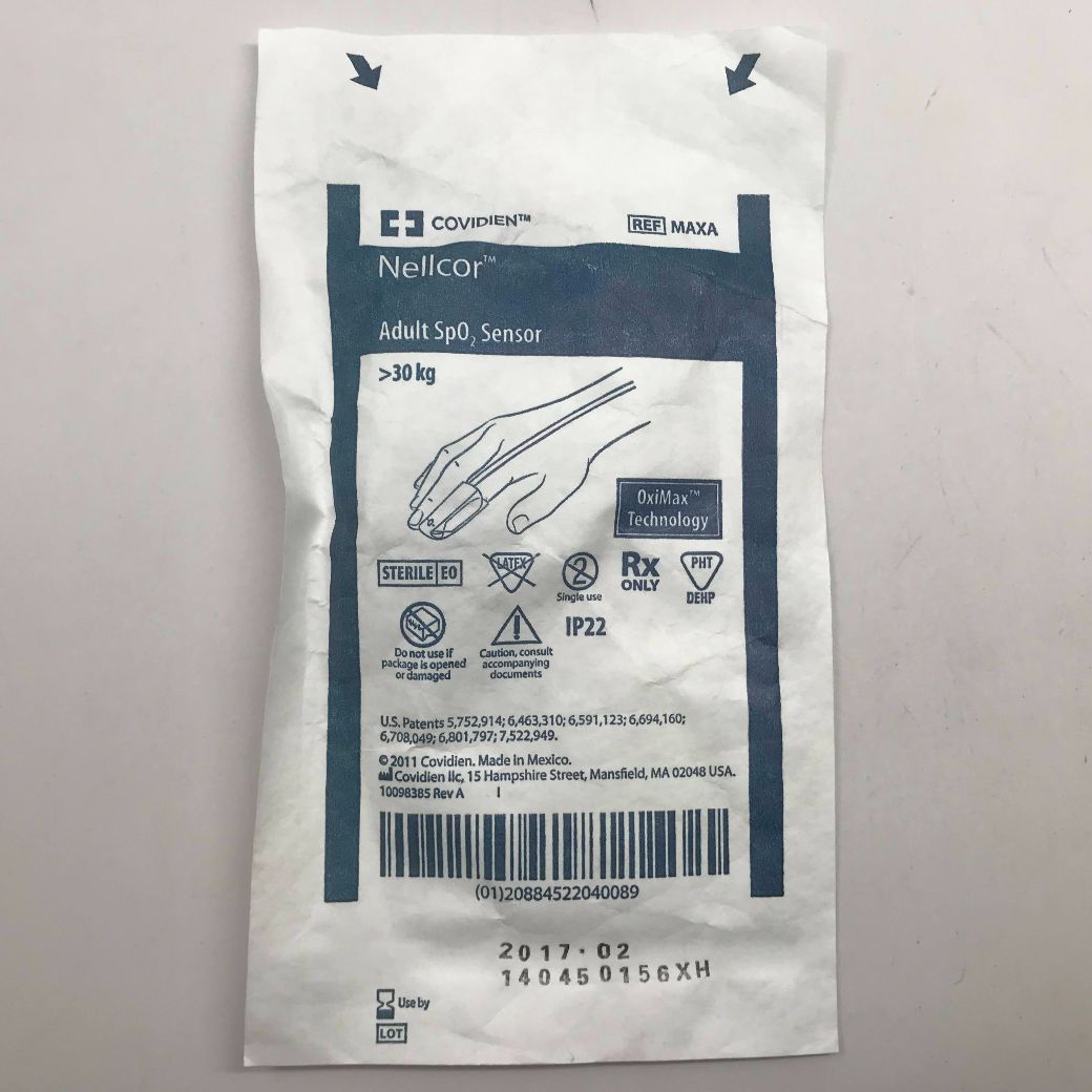 COVIDIEN MAXA Nellcor Adult SPO2 Sensor, 30kg (X) - GB TECH USA