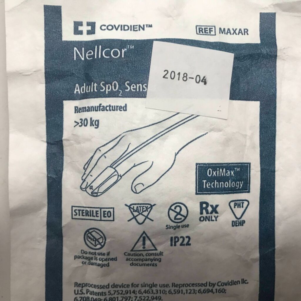 COVIDIEN MAXAR Nellcor Adult SPO2 Sensor, 30kg (X) – GB TECH USA