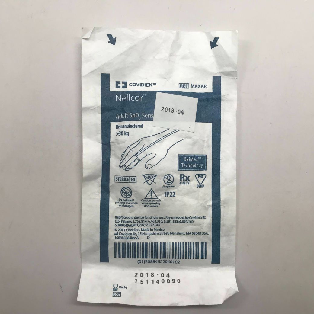 COVIDIEN MAXAR Nellcor Adult SPO2 Sensor, 30kg (X) – GB TECH USA