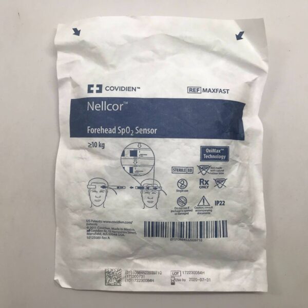 COVIDIEN MAXFAST Nellcor Forehead SPO2 Sensor, 10kg (X) - GB TECH USA