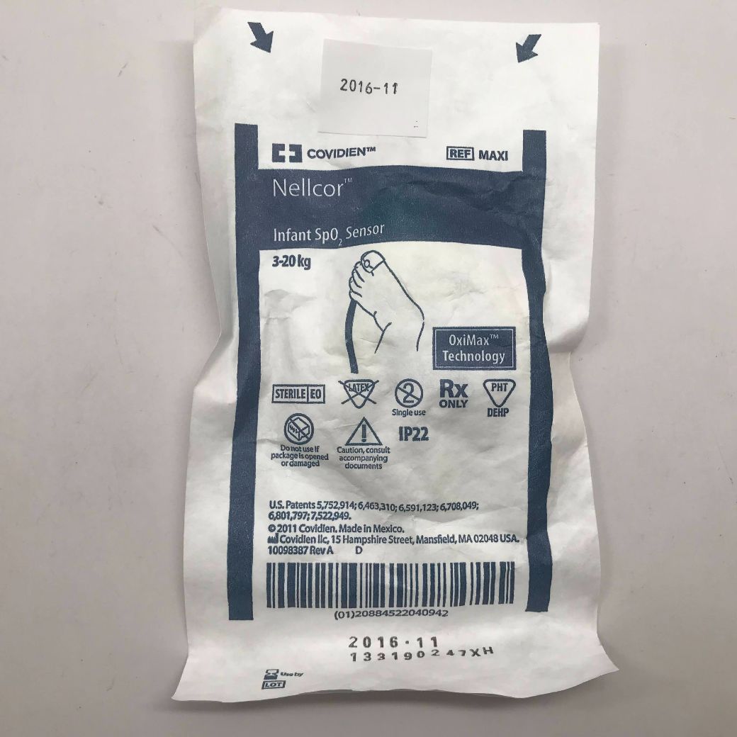 COVIDIEN MAXI Nellcor Infant SPO2 Sensor, 3-20kg - GB TECH USA