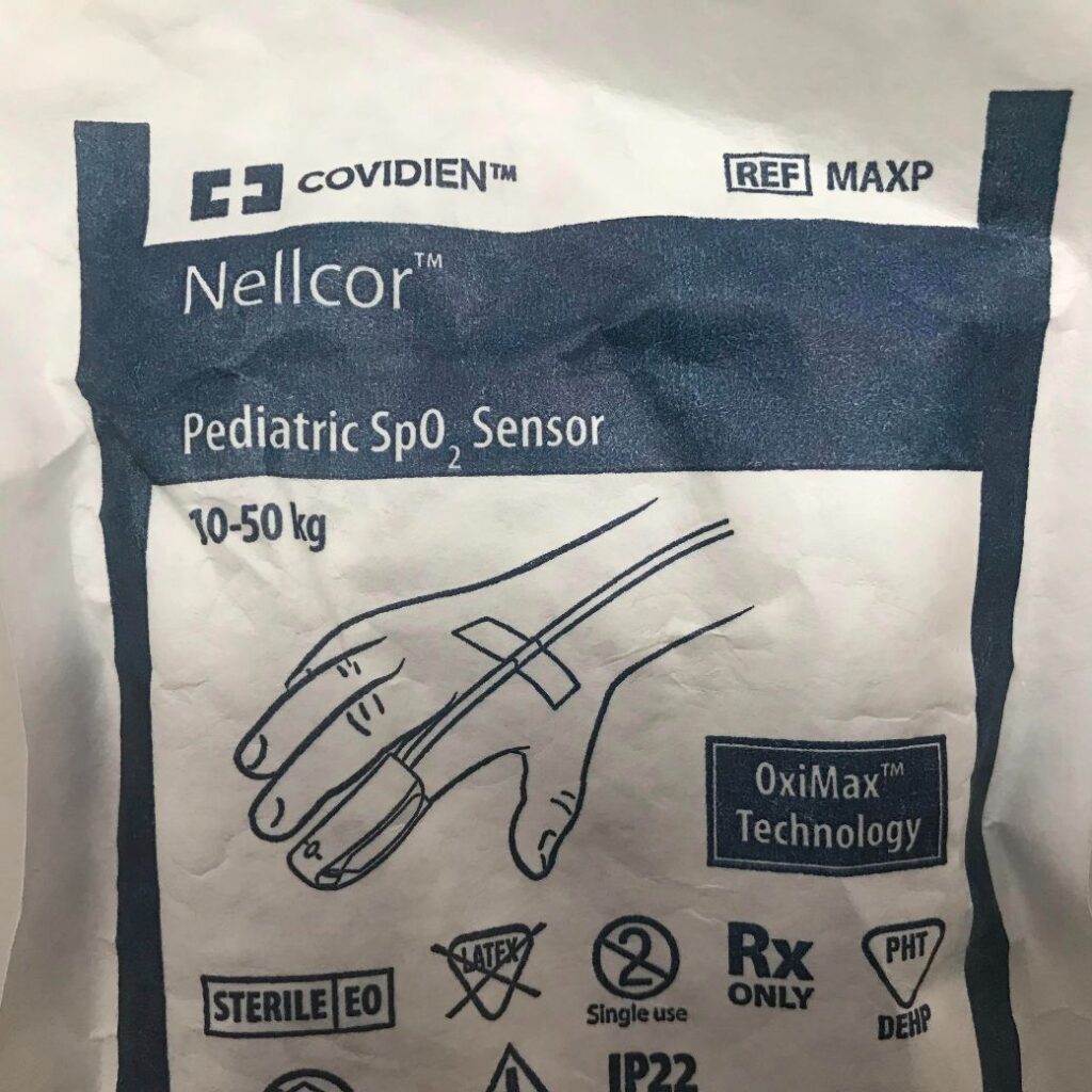 COVIDIEN MAXP Nellcor Pediatric SPO2 Sensor, 10-50KG (X) - GB TECH USA