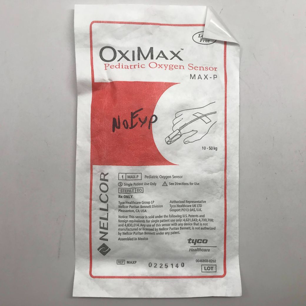 TYCO/COVIDIEN MAXP OxiMax Pediatric Oxygen Sensor, 10-50kg (X) - GB ...
