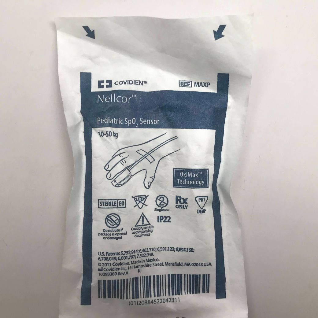 COVIDIEN MAXP Nellcor Pediatric SPO2 Sensor, 10-50KG (X) - GB TECH USA