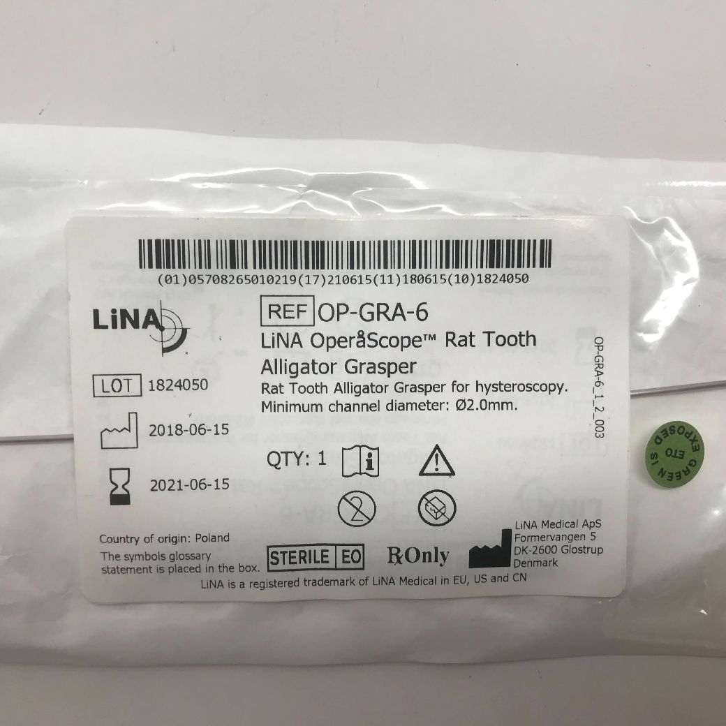 LINA MEDICAL OP-GRA-6 OperaScope Rat Tooth Alligator Grasper (X) - GB ...