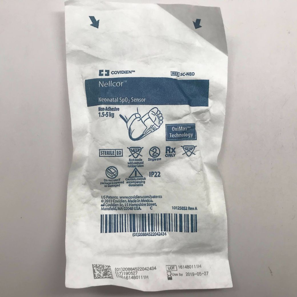 COVIDIEN SC-NEO Nellcor Neonatal SPO2 Sensor, Non-Adhesive, 1.5-5kg (X ...