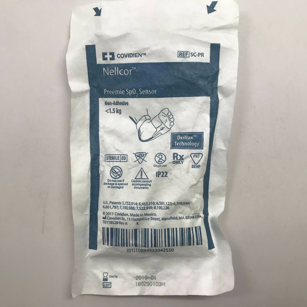 COVIDIEN SC-PR Nellcor Preemie SPO2 Sensor, Non-Adhesive, 1.5kg (X ...