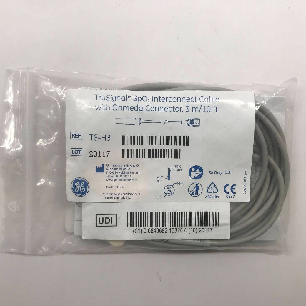 GE HEALTHCARE TS-H3 TruSignal SPO2 IntercoGE HEALTHCARE SPO2 ...