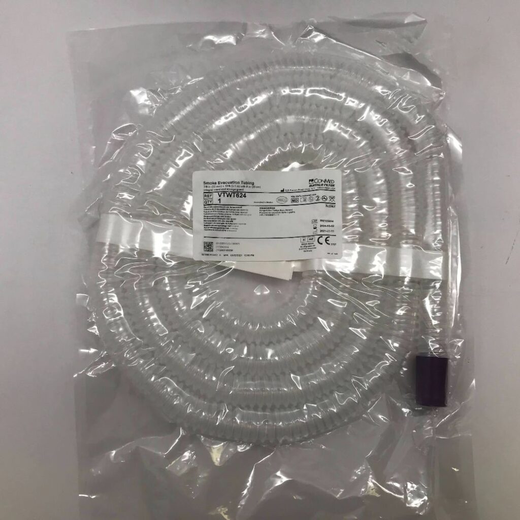 CONMED VTWT624 Smoke Evacuation Tubing, 7/8in x 10Ft With 8in Integral ...