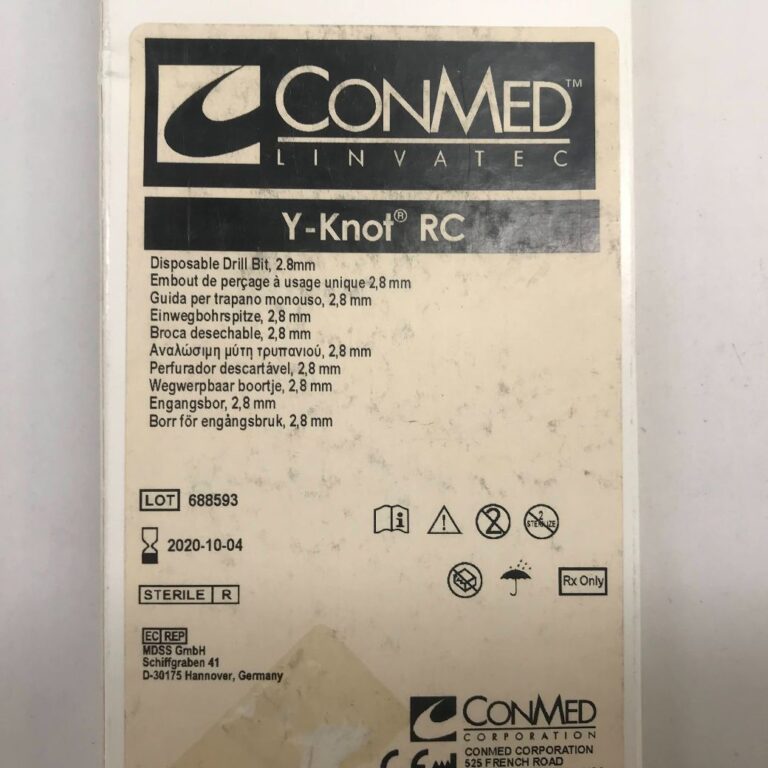 CONMED Y28D Y-Knot RC Disposable Drill Bit, 2.8mm (X) – GB TECH USA