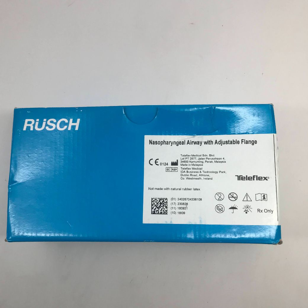 Teleflex 18542018 Rusch Nasopharyngeal Airway w/ Adjustable Flange 18Fr ...