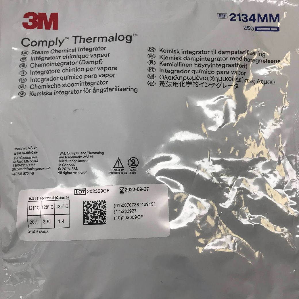 3M 2134MM Comply Thermalog Steam Chemical Integrator (250/PKG) - GB ...
