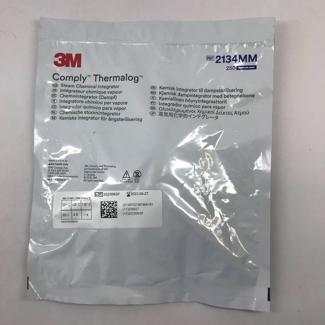 3M 2134MM Comply Thermalog Steam Chemical Integrator (250/PKG) - GB ...