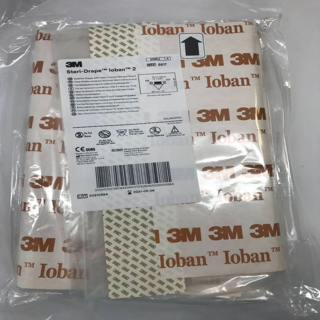 3M 6617 Steri-Drape Loban2 Isolation Drape with Loban2 Incise Film and ...