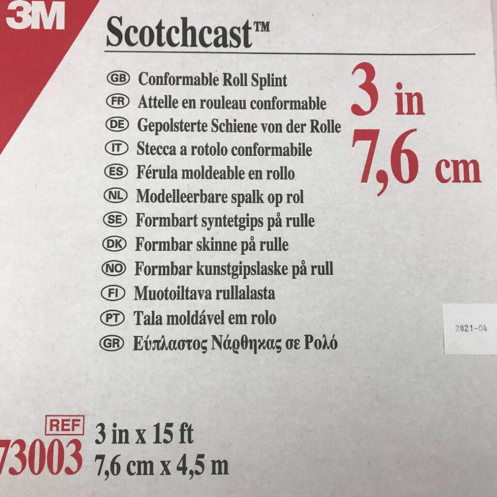 3M 73003 Scotchcast Conformable Roll Splint 3in x15ft (X) - GB TECH USA