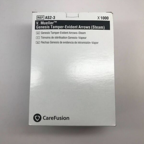 CAREFUSION AS2-3 V. Mueller Genesis Tamper Evident Arrows (Stream) (1000/box) - GB TECH USA