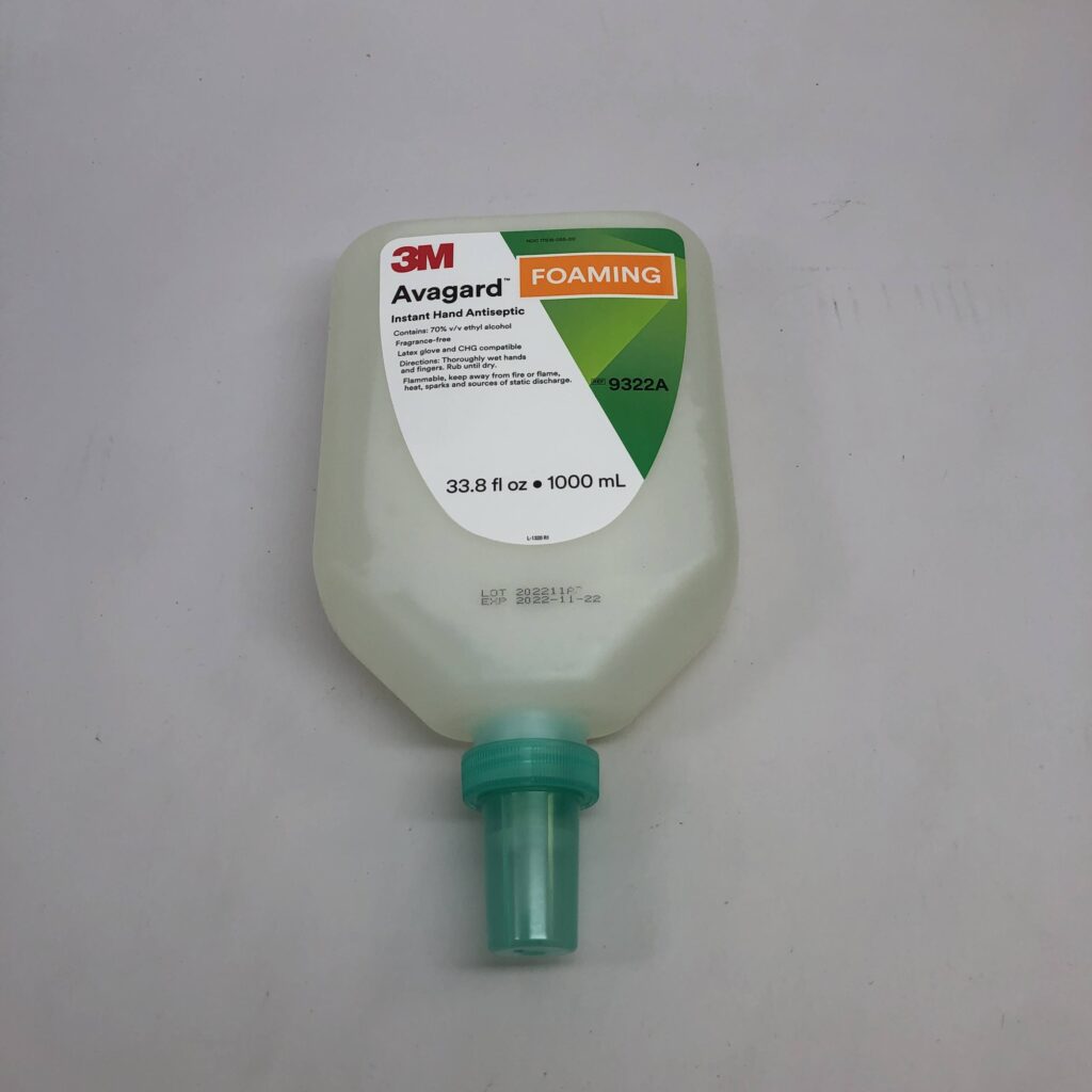 3M 9322A Avagard Foaming Instant Hand Antiseptic 33.8 fl.oz. / 1000mL ...