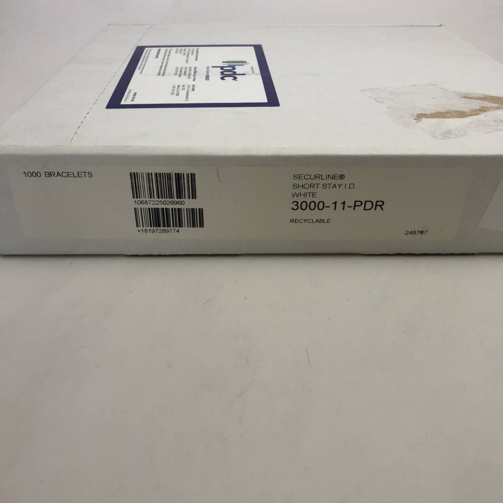 PDC 3000-11-PDR Securline Short Stay I.D. White (1000 Bracelets) - GB ...