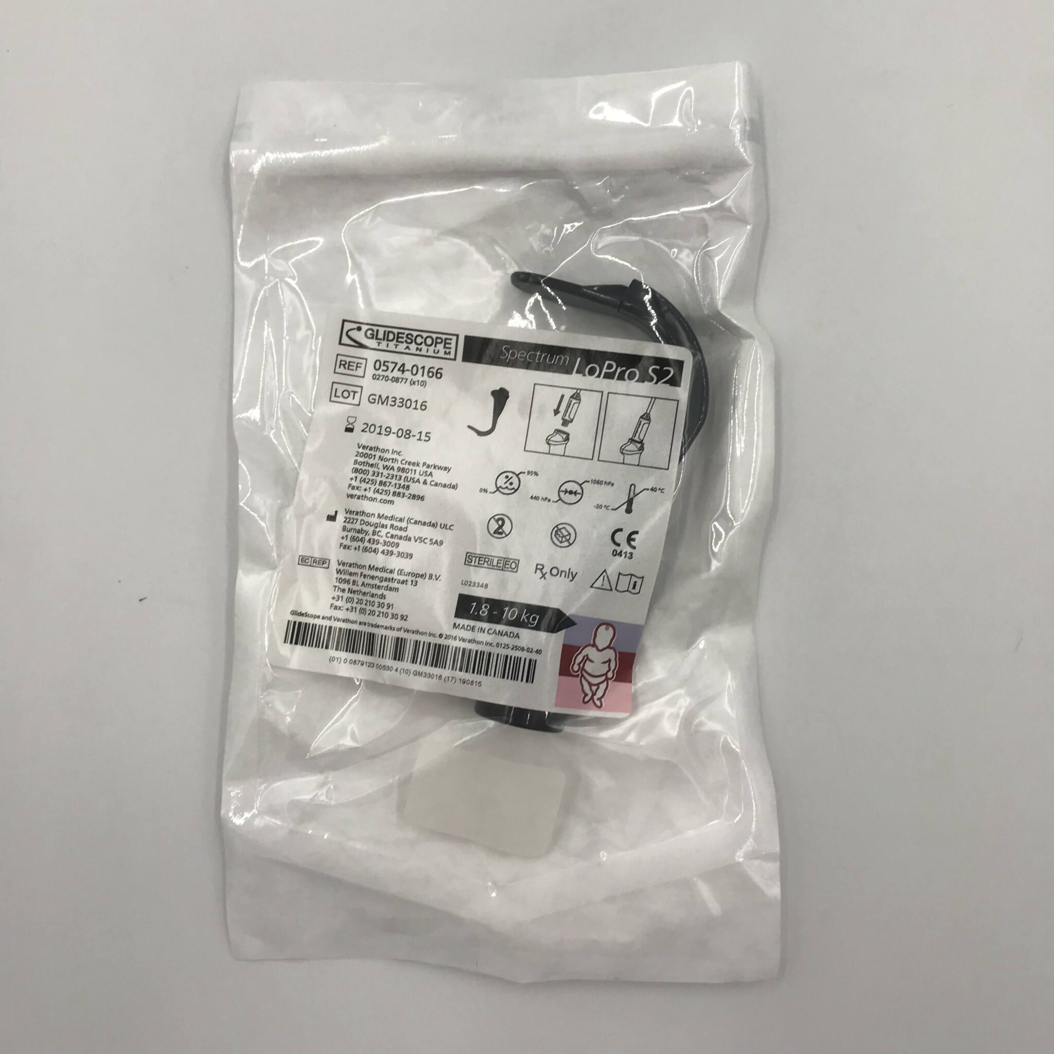 Verathon Medical 0574-0187 GlideScope Spectrum Direct View MAC S3 ...