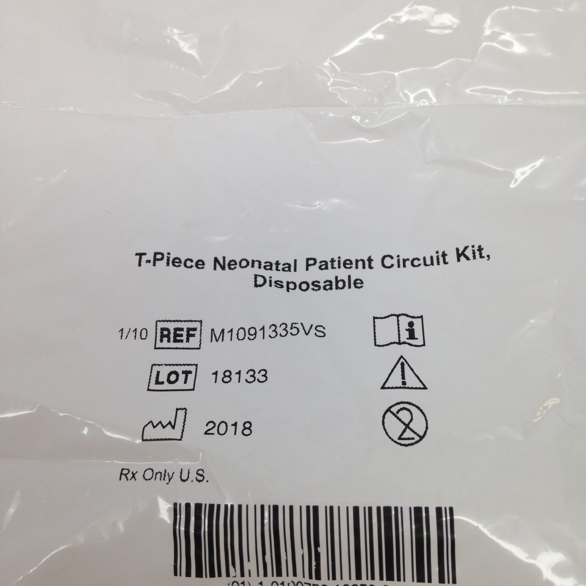 Mercury Medical M1091335VS T-Piece Neonatal Patient Circuit Kit ...