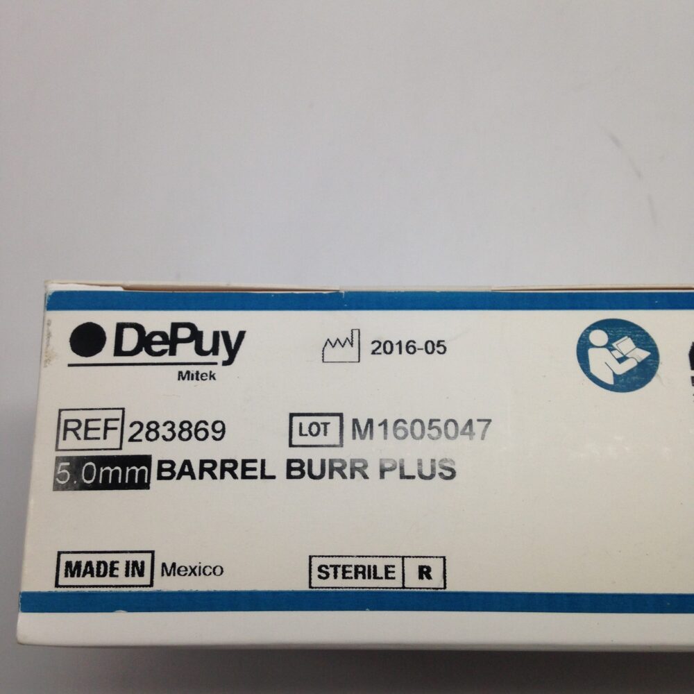 Depuy 283869 Barrel Burr Plus 5.0mm (5/Box) (X) - GB TECH USA