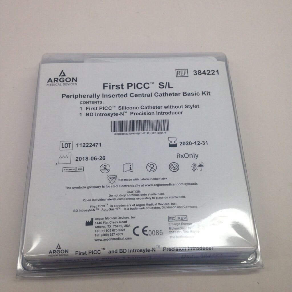 Argon 384221 First Picc S/L Peripherally Inserted Central Catheter ...