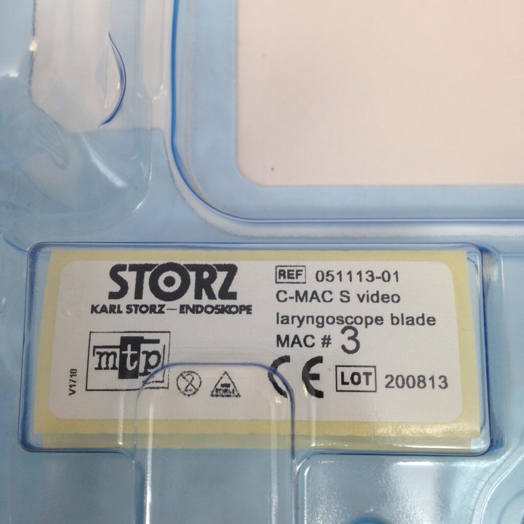 Storz 051113-01 C-Mac S Video Laryngoscope Blade Mac #3 - GB TECH USA