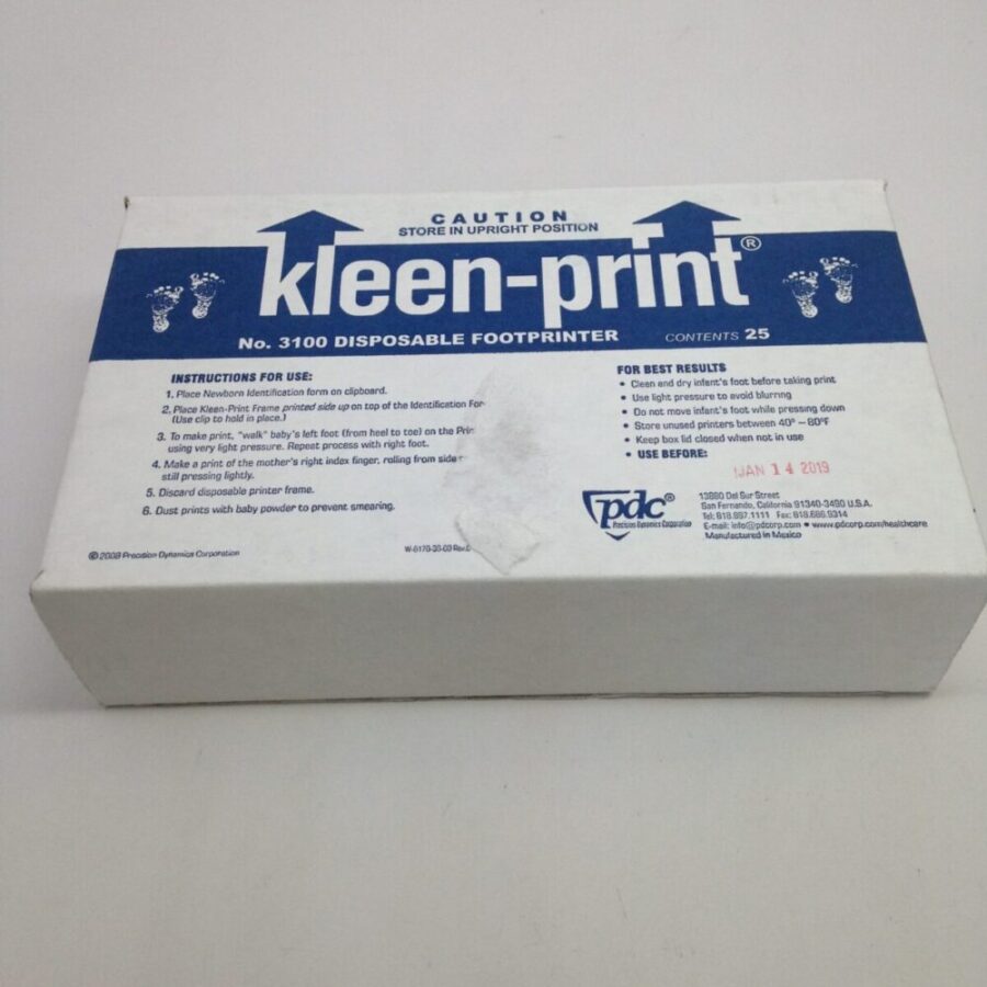 PDC 3100-00-PDE Kleen-Print FootPrinter Natural (23/BOX) - GB TECH USA