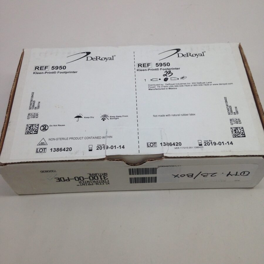 PDC 3100-00-PDE Kleen-Print FootPrinter Natural (23/BOX) - GB TECH USA