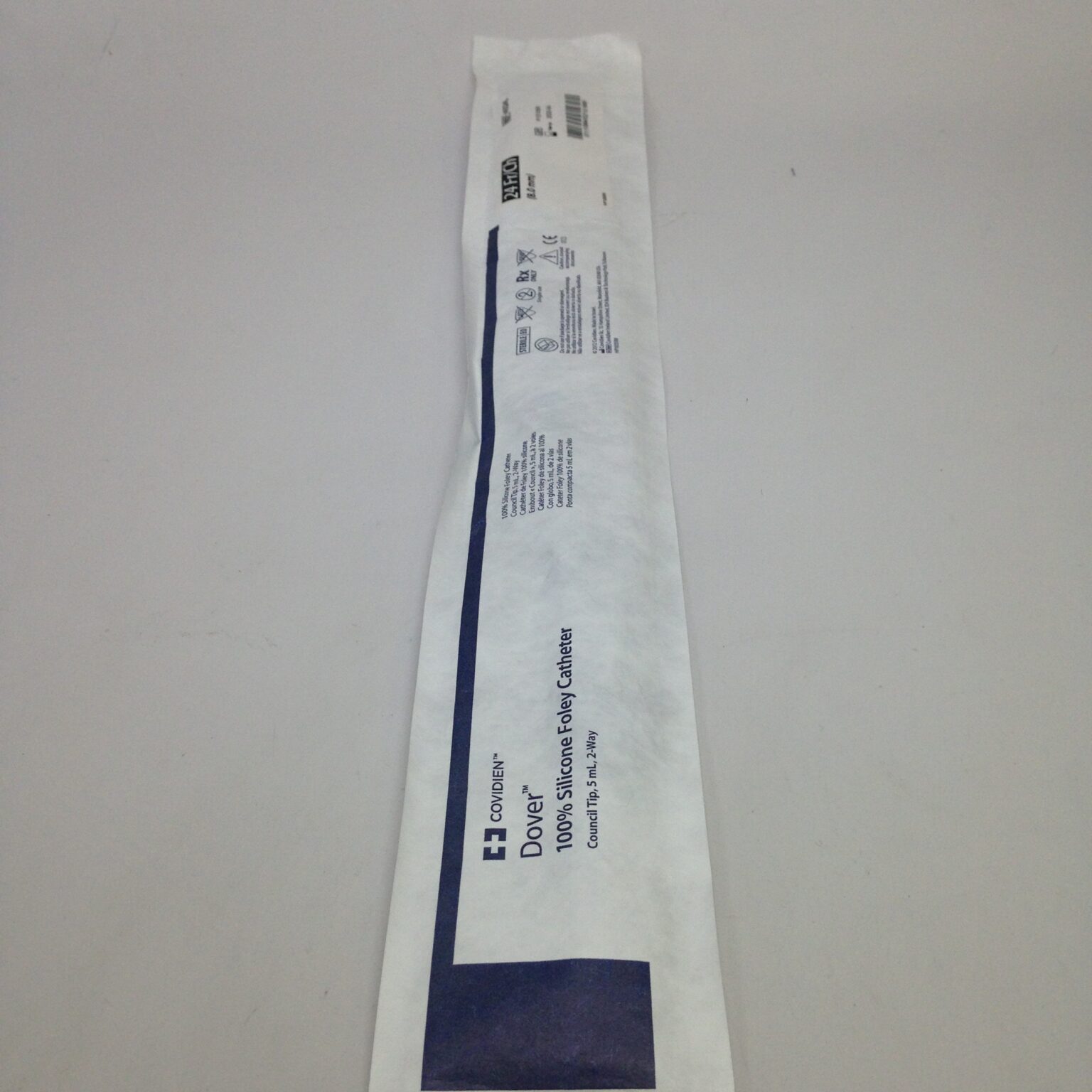 Covidien 40524L Dover Foley 100% Silicone Foley Catheter, Council Tip ...