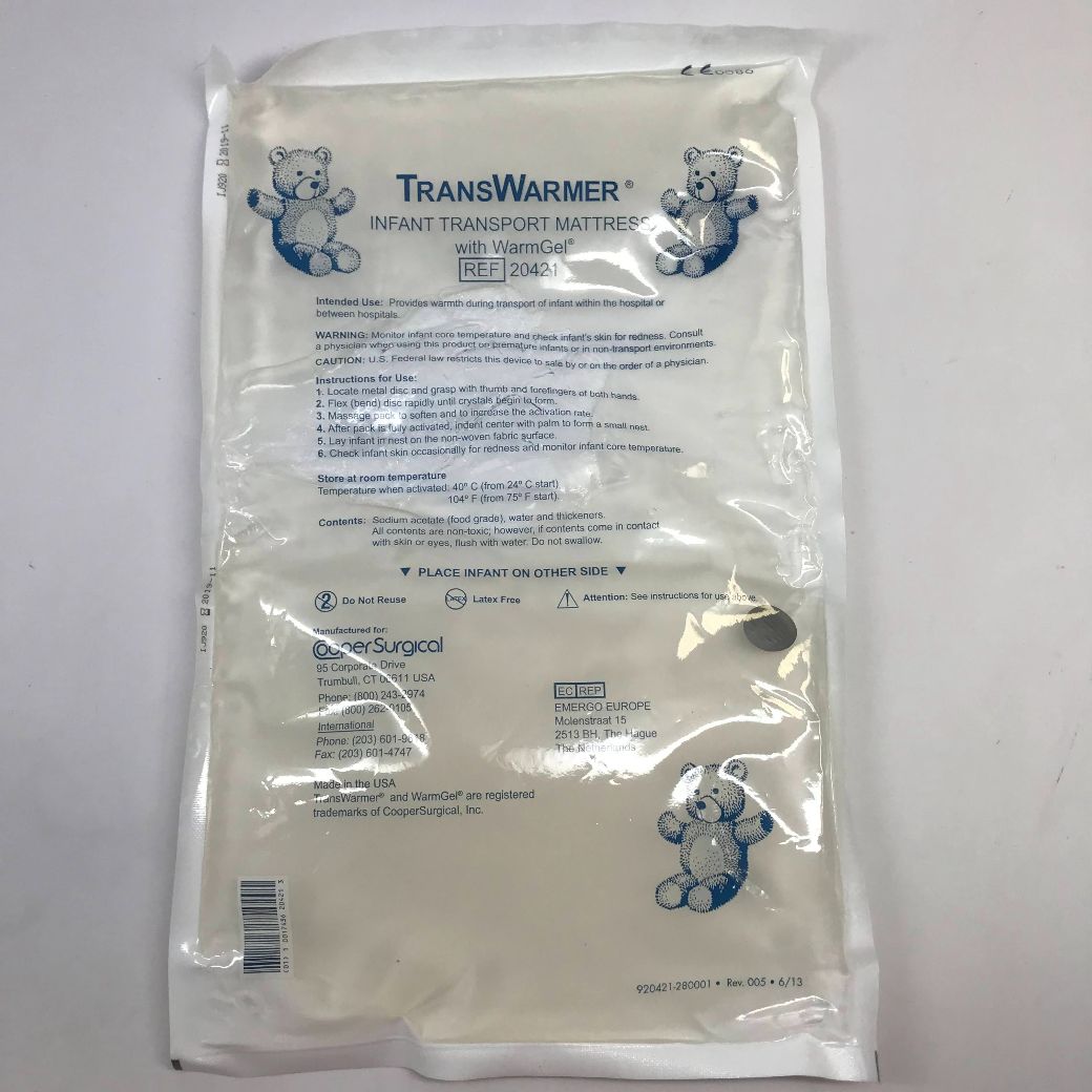 CooperSurgical 20421 Transwarmer Infant Transport Mattress (X) - GB ...