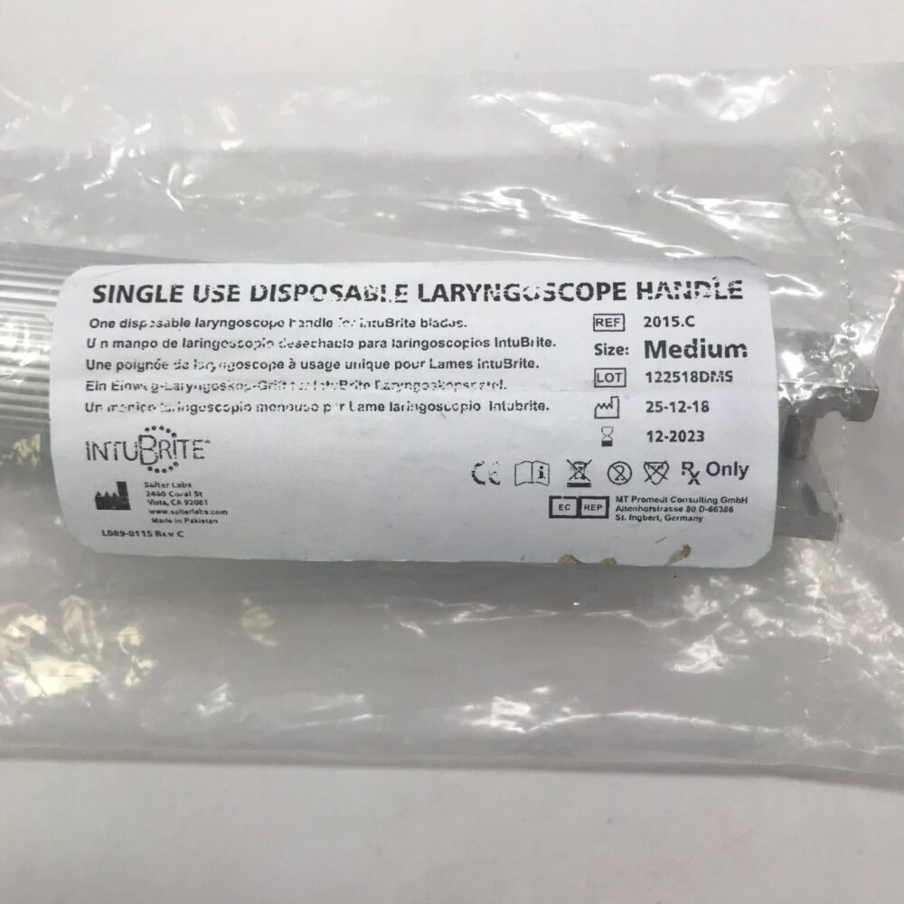 Salter Labs 2015.C IntuBrite Single Use Disposable Laryngoscope Handle ...